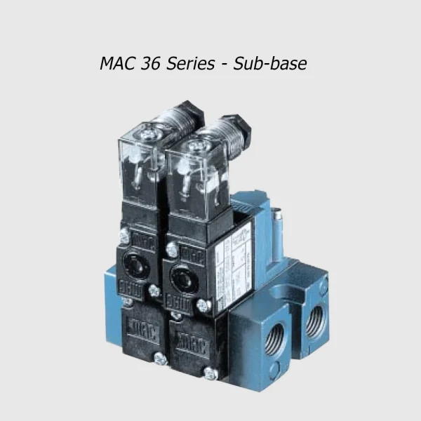 MAC 36 Series solenoid valve 3/2 NC-NO, 1/8", 300Nl/min - LDA Belgium