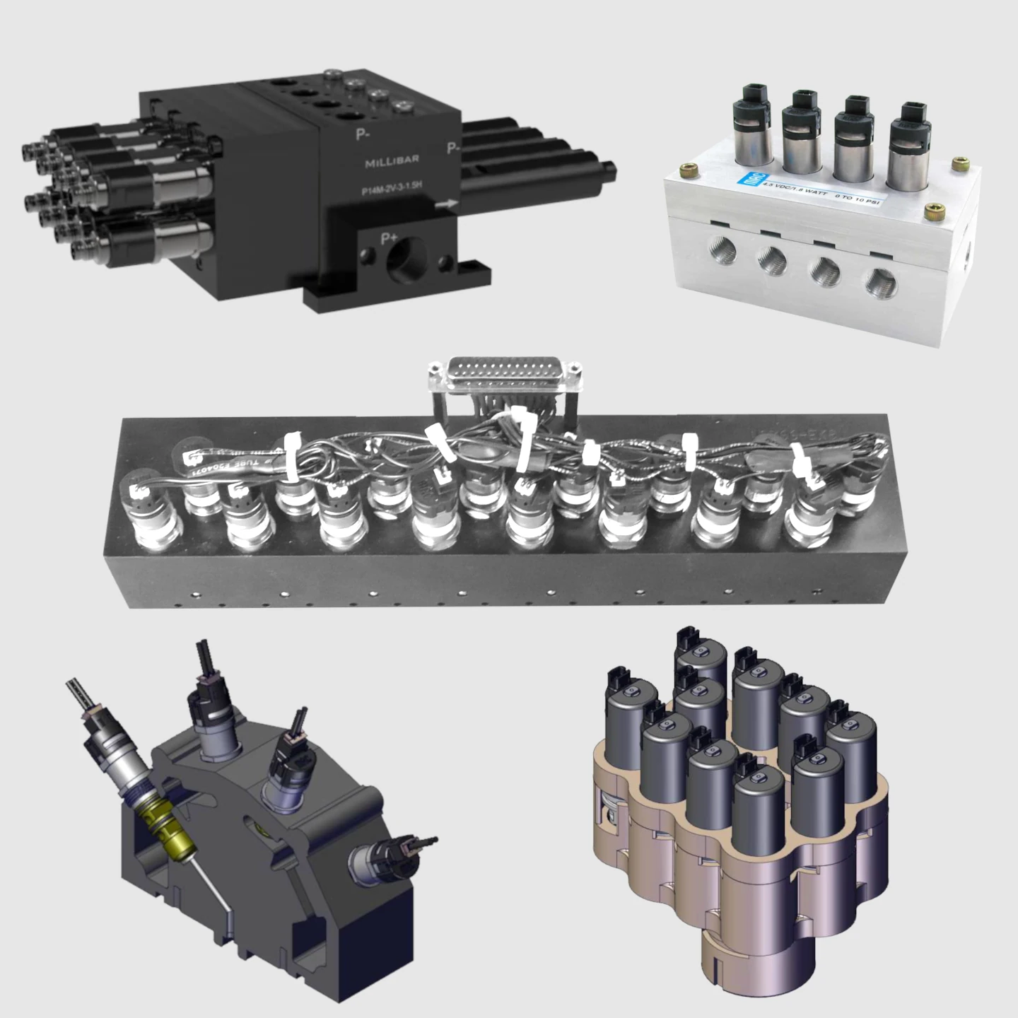 MAC Valves Custom designed manifolds for "Bullet Valves®" - LDA Belgium
